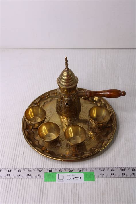 Brass Tea Set Bodnarus Auctioneering