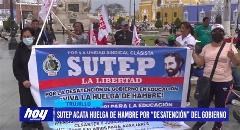 Sutep Acata Huelga De Hambre Por “desatención” Del Gobierno Noticias