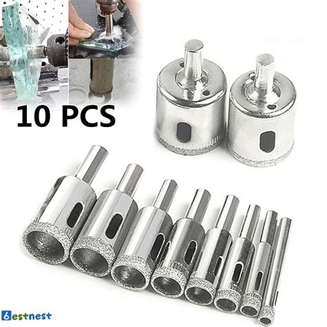 Set 10 Mũi Khoan Lỗ Kim Cương Thủy Tinh 6 30mm Shopee Việt Nam