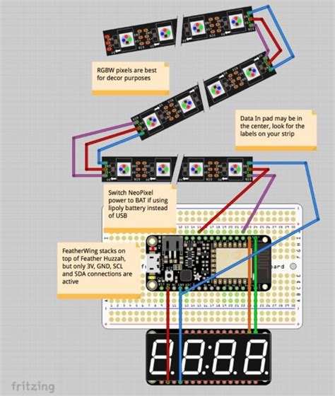Feather Huzzah Esp8266 Ifttt Wunderground Wifi Weather Display