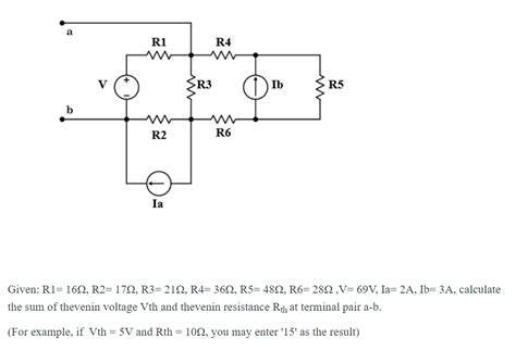 solved a r1 r4 v 3r3 ib r5 b r2 r6 ia given r1 1622 r2