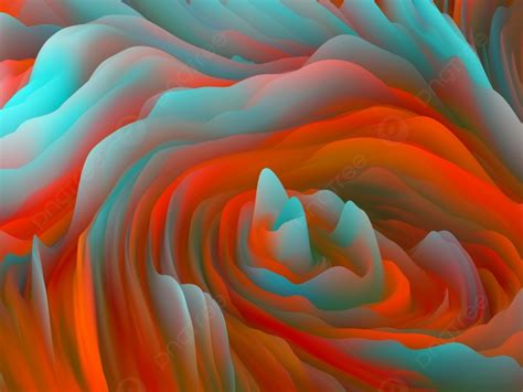 Surface Twist Dimensional Wave Series Composition Of Swirling Color Texture 3d Rendering Of