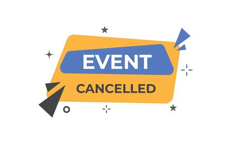 Event Canceled Button Speech Bubble Banner Label Event Canceled 21721216 Vector Art At Vecteezy