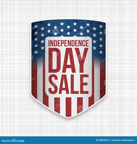 Independence Day Sale Usa National Vector Banner Stock Vector