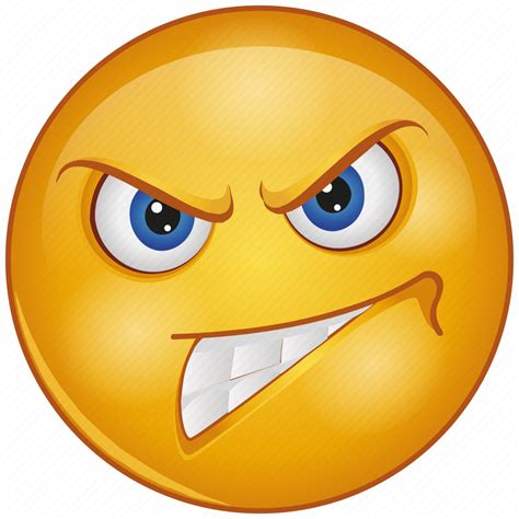 Angry Annoyed Cartoon Character Emoji Emotion Face Icon