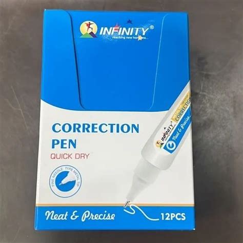 White Plastic Infinity Correction Pen For School Packaging Type Box At ₹ 84 Box In Jaipur