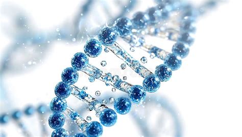 Visual Representation Of Dna Structure Composed Of Blue Spheres And Strands Illustrating