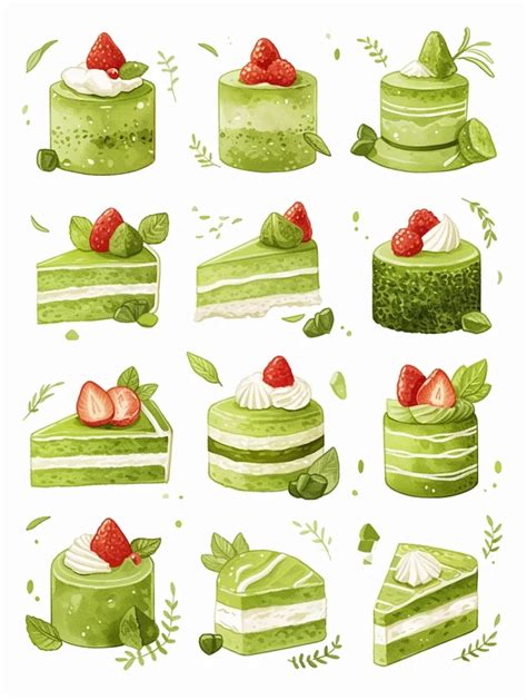 Ai 甜品屋 手绘抹茶蛋糕店 小红书 花瓣网