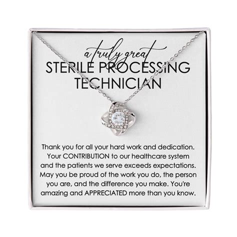 Sterile Processing Technician Necklace T For Sterile Etsy