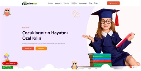 Anaokulu Web Sitesi Tasarımı Scripti Mira Net İnternet ve Bilişim