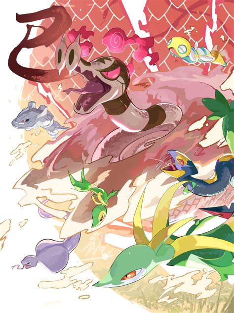 Samugohan3658 Arbok Dunsparce Gigantamax Sandaconda Sandaconda Serperior Seviper Snivy