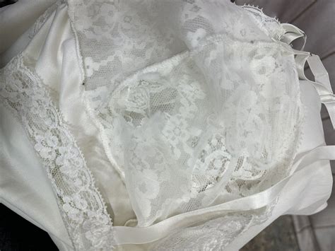 Val Raalte Vintage White Lace Full Slip 1960s Dress U Gem