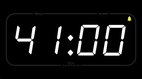 41 MINUTE TIMER ALARM Full HD COUNTDOWN YouTube