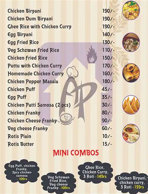Menu Of Priyas Kitchen Sama Vadodara