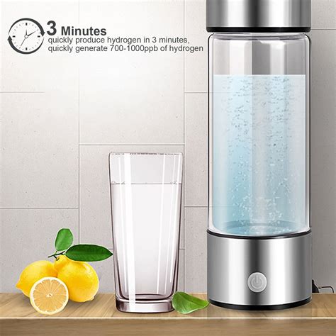 เครื่องผลิตไฮโดรเจนถ้วยกรองน้ำ430มล เครื่องทำอัลคาไลน์น้ำไฮโดรเจนแบบ