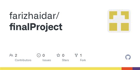 GitHub Farizhaidar FinalProject