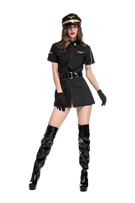 Sexy Police Night Club Dance Hot Under Uniform Cosplay Temptation Dress Short Dress Woman