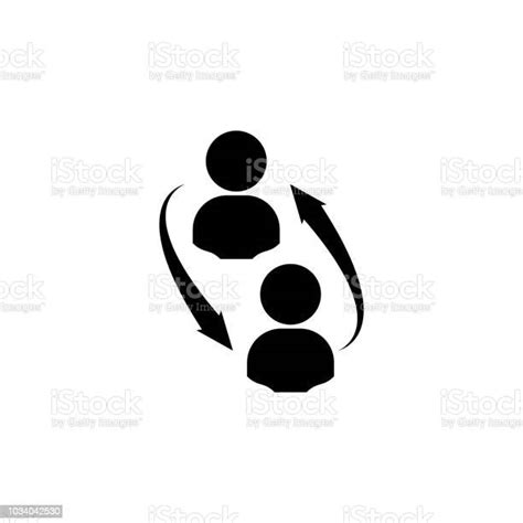 두 사람이 아이콘 간의 통신입니다 모바일 개념 및 웹 응용 프로그램에 대 한 대화 아이콘의 요소입니다 웹 및 모바일 두 사람