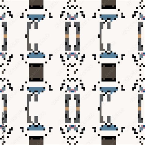 Seamless Tileable Pixel Texture Pattern Stock Illustration Adobe Stock