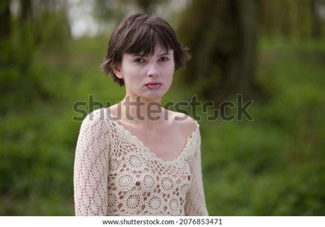 Girl Handmade Blouse Nipples Visible Through Stock Photo Shutterstock