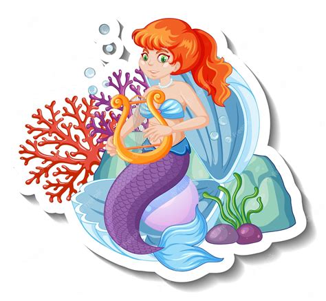 Watercolour Mermaid Clipart Illustrations ~ Creative Market 3739300