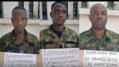 Nigerian Army Dismisses Three Soldiers Arrested For Robbery Of Trucks