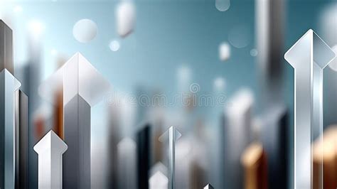Dynamic City Skyline Features Digital Waves And Upward Arrows Illustrating Data Production