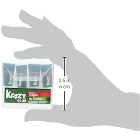 Elmers Instant Krazy Glue All Purpose Gel Formula 4 Tubepkg