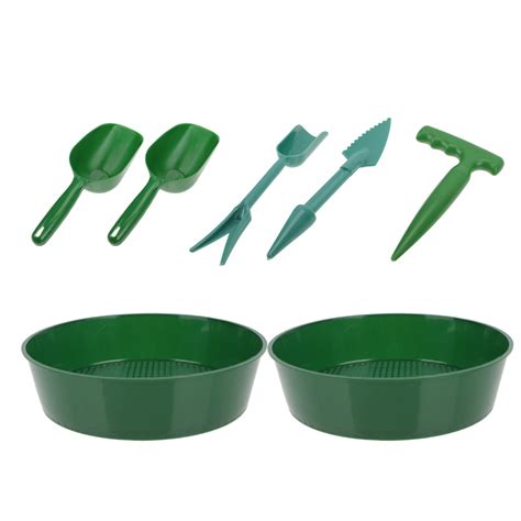 Buy Garden Hand Tool Soil Sieve 1 Set Sowing Dispenser Sand Shovel