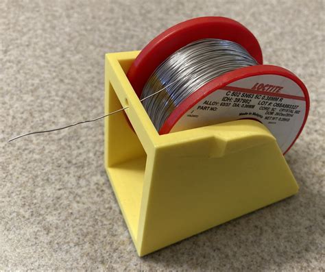 Free 3d File Ergonomic Solder Spool Holder・3d Printer Design To