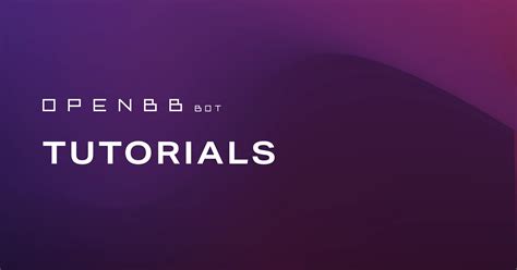 tutorials openbb bot