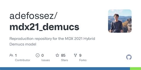 Github Adefossezmdx21demucs Reproduction Repository For The Mdx