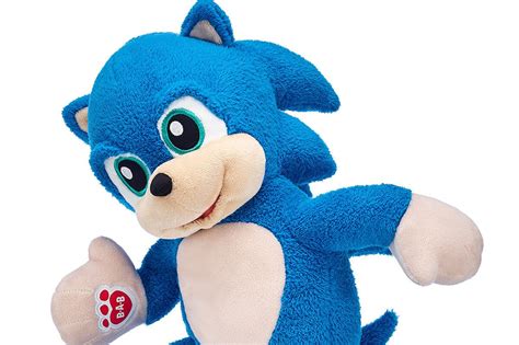 Build A Bear Sonic The Hedgehog Stuffed Animal Comes With Bare Feet