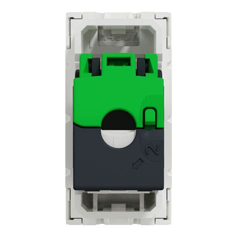 Schneider Nu341618 Data Socket New Unica Rj45 Cat 6 Stp Straight Click Shuttered 1