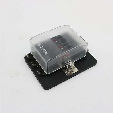 Way Fuse Box Blade Fuse Block With Negative Bus For V V Automotive Car Truck Boat Marine