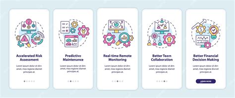 Premium Vector Digital Twin Benefits Onboarding Mobile App Screen