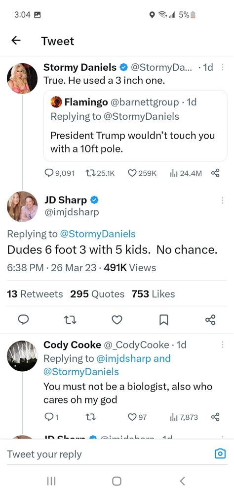 Dude Defending Trumps Peepee On Twitter Rarethecisok