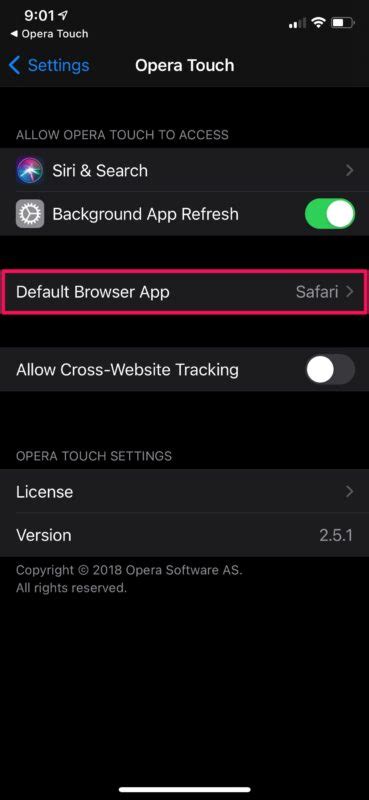 How To Change Default Web Browser On IPhone IPad