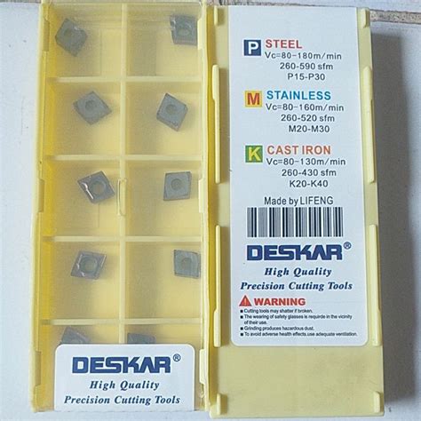 Jual Insert Bubut Ccmt060204 Deskar Insert Bubut Ccmt06 Ccmt 06 Ccmt0602 R04 Shopee Indonesia