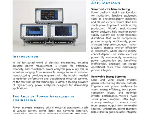 Inrush Current Measurement Guide With Vitrek Pa900 Analyzers