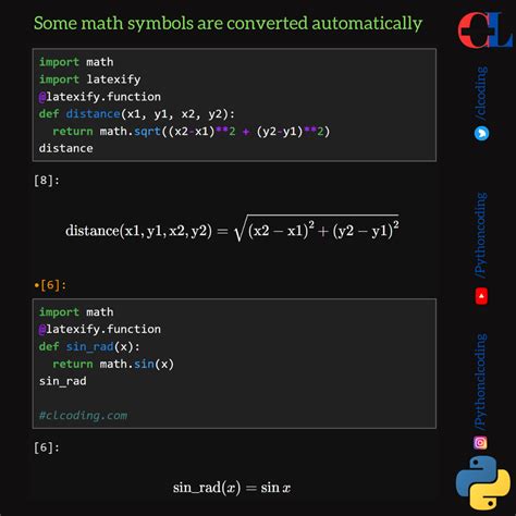 Convert To Mathematical Symbols Using Python Computer Languages Clcoding