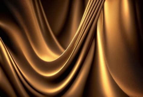 Premium Photo Smooth Elegant Gold Satin As Background Ai Generated