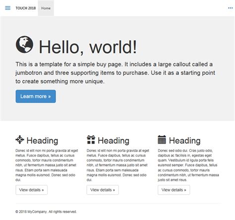 Code On Time Home Page And Toolbar