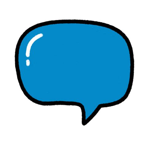 Blue Comic Speech Bubble 18803514 Png