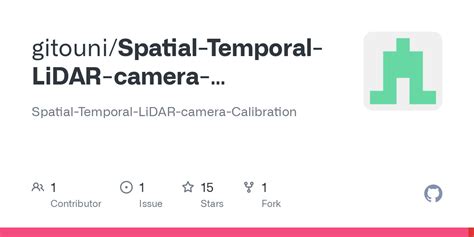 GitHub Gitouni Spatial Temporal LiDAR Camera Calibration Spatial