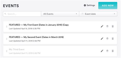 How To Add And Edit Events