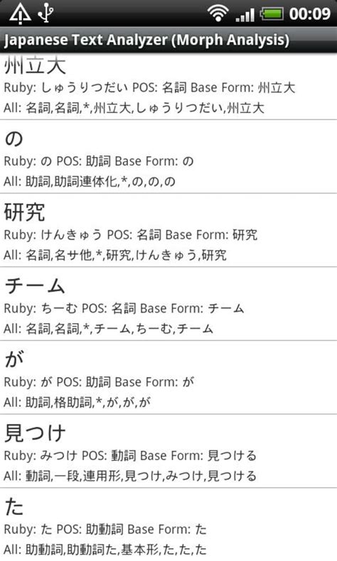 japanese text analyzer for android download