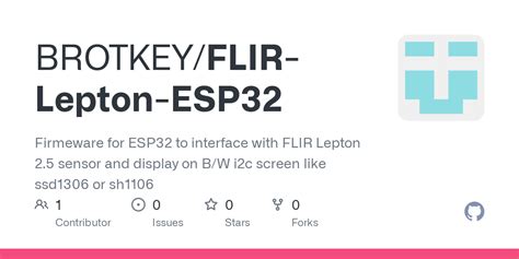 Github Brotkey Flir Lepton Esp32 Firmeware For Esp32 To Interface With Flir Lepton 2 5 Sensor