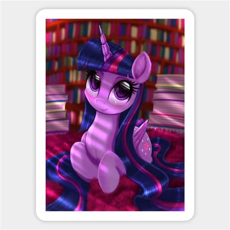 Twilight Sparkle Long Hair Twilight Sparkle Sticker TeePublic