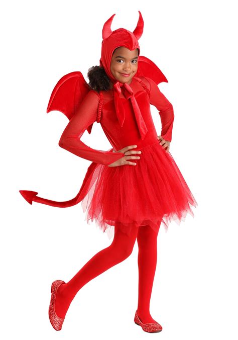 Whimsical Demon Girl Attire Halloween Costumes